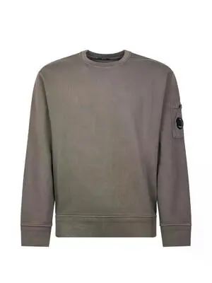 C.P. COMPANY Crewneck Sweatshirt With Pocket - Grey