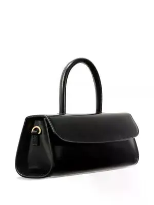 By Far Mini Longa Top Handle Bag In Semi-patent Leather