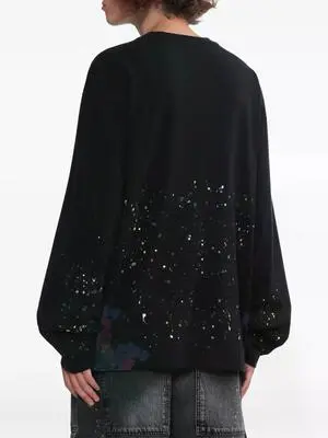We11Done Splatter Long-sleeved T-shirt