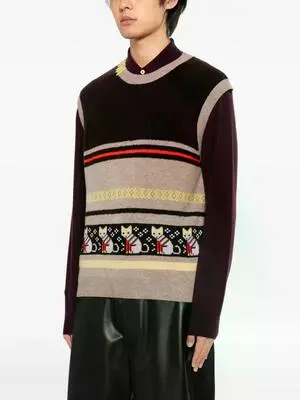 Loewe X Louis Wain Graphic Intarsia Vest
