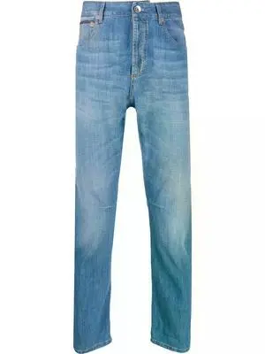 Brunello Cucinelli Mid-rise Straight Jeans - Blue