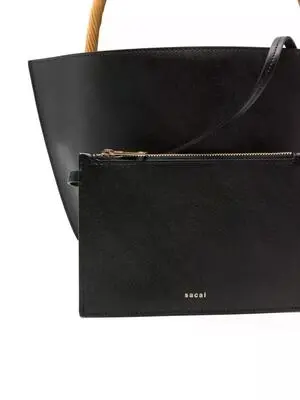 Sacai Woven Handle Bucket Bag