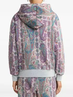 Etro Paisley Pattern Foliage Hooded Sweater