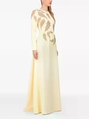 DINA MELWANI Embellished Maxi Dress