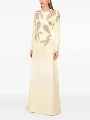 DINA MELWANI Embellished Maxi Dress