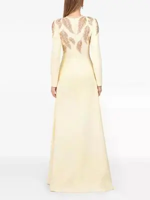 DINA MELWANI Embellished Maxi Dress
