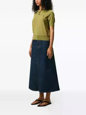 AMI Paris Merino Wool De Coeur Polo Shirt