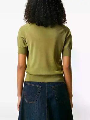 AMI Paris Merino Wool De Coeur Polo Shirt