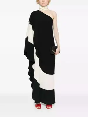 TALLER MARMO Tirso One-shoulder Maxi Dress - Black