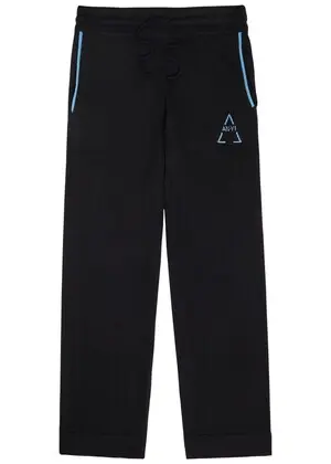 AN-Y1 Vita Logo-intarsia Cashmere Sweatpants - Black