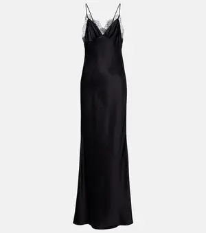 NILI LOTAN Sylas Silk Satin Gown