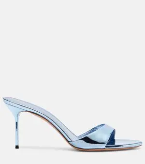 Paris Texas Lidia 70 Patent Leather Mules - Blue