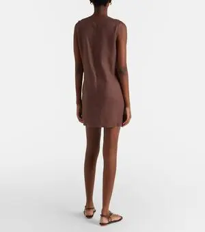 Asceno Derya Linen Minidress