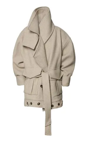 BATAKOVIC Oversized Wool-cashmere Coat - Khaki