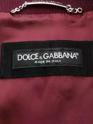 Dolce & Gabbana Leather Bomber Jacket