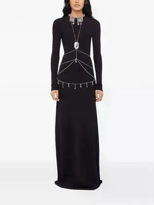 Rabanne Tone Pendant Embellishment Body Chain - Silver