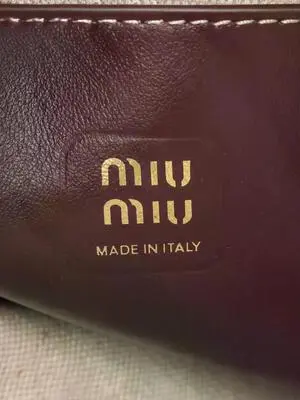 Miu Miu Dark Leather Tote Bag