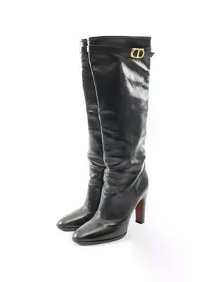Dior Knee-high Block Heel Boots