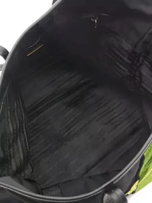 Prada Cayet Trompe L'oeil Tote Bag - Black