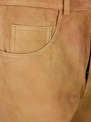 HAIKURE Suede Trousers - Brown