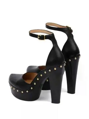 Chloé Lola Stud-embellished Platform Pumps - Black