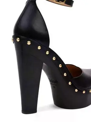 Chloé Lola Stud-embellished Platform Pumps - Black