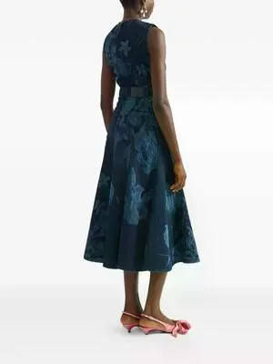Erdem Floral Sleeveless Midi Dress