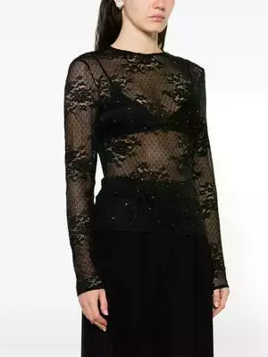 Giuseppe Di Morabito Embellished Lace Top