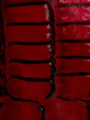 Roberto Cavalli Serpentine Leather Belt - Red