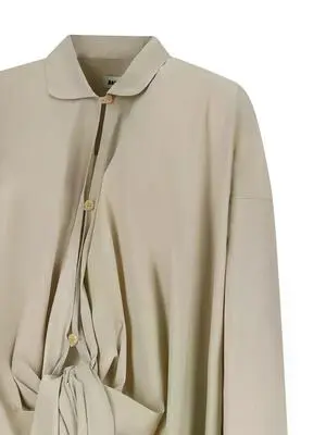 DARKPARK Romy Draped Shirt With Tie Fastening