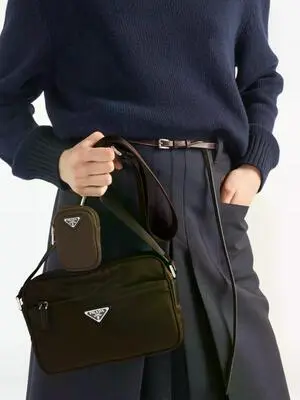 Prada Re-nylon Shoulder Bag With Detachable Pouch