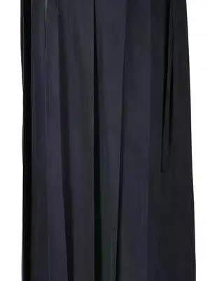 Prada Pleated Midi Skirt With Drawstring