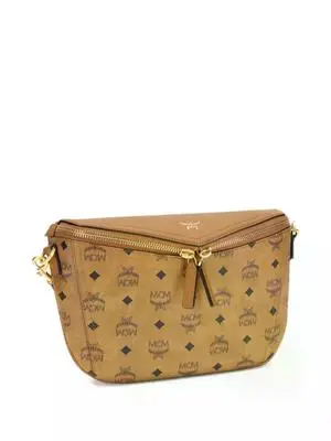Mcm Small Logo-patterned Messenger Bag