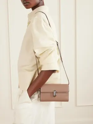 Savette Symmetry Mini Leather Shoulder Bag - Brown