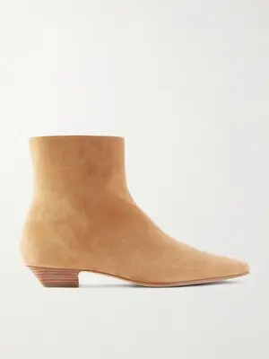 JAMIE HALLER Lennon Suede Ankle Boots