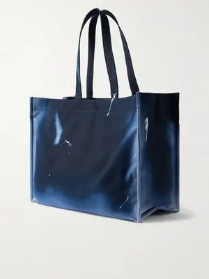 Acne Studios Logo Printed Cotton-canvas Tote