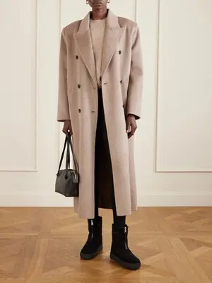 Moon Boot Lara Suede And Shearling Ankle Boots