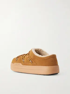 Moon Boot Park Suede Shearling-lined Slippers