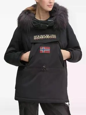 NAPAPIJRI Faux-fur Trimmed Hooded Jacket - Black
