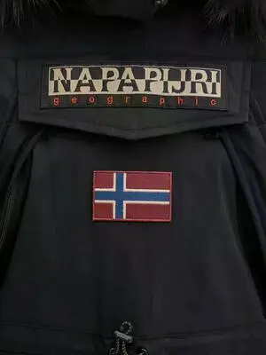 NAPAPIJRI Faux-fur Trimmed Hooded Jacket - Black