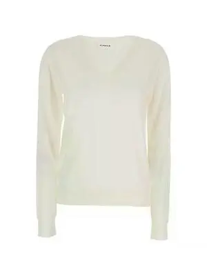 P.a.r.o.s.h V-neck Long Sleeve Fine Knit Top