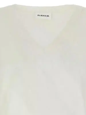 P.a.r.o.s.h V-neck Long Sleeve Fine Knit Top