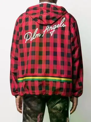 Palm Angels Checked Hooded Jacket