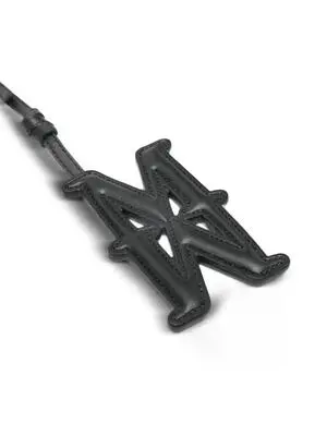 Max Mara Leather Bag Charm - Black