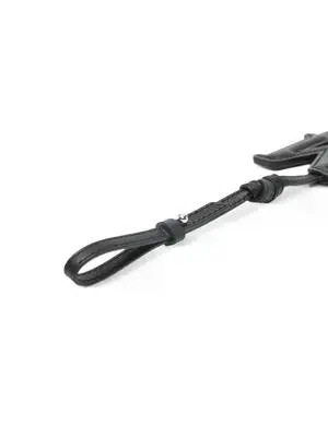 Max Mara Leather Bag Charm - Black