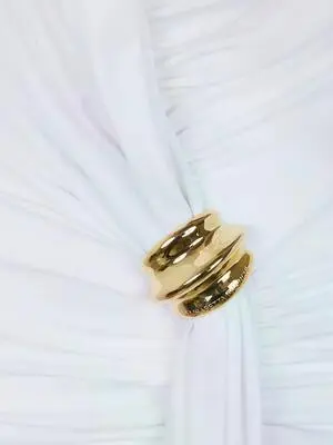 Elisabetta Franchi Maxi Dress With Gold-tone Hardware