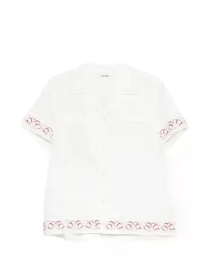 BODE Cherry Lane Embroidered Shirt - White