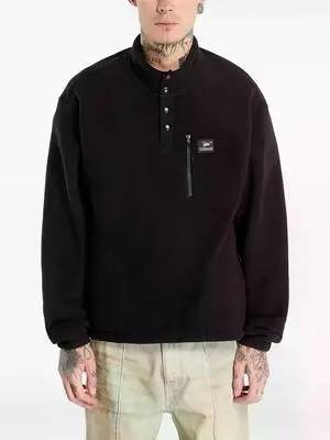 PATTA Sherpa-fleece Sweatshirt - Black