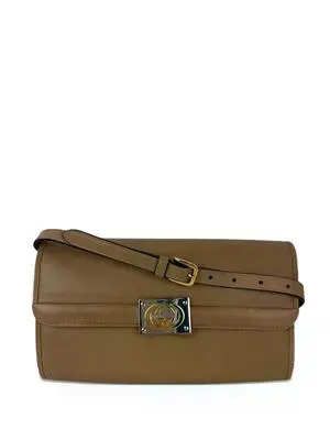 Gucci Leather Clutch Bag - Brown
