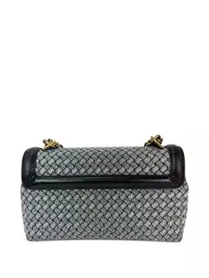 Bottega Veneta Olimpia Metallic Shoulder Bag - Silver